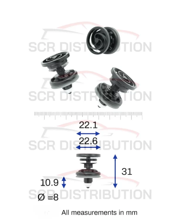 Volkswagen Door Trim Clips - scrdistribution.co.uk